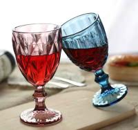 China Champagne Wine Glass Goblets Colored Glassware Bulk for Kitchen for sale