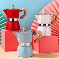 China Aluminum Moka Stovetop Espresso Coffee Maker 150ml 300ml 3 6 Cup Percolator Pot for sale