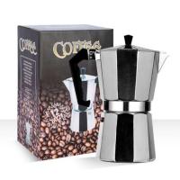 China Aluminum Moka Stovetop Espresso Coffee Maker 150ml 300ml 3 6 Cup Percolator Pot for sale