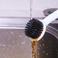 China PET Plastic Bulk Kitchen Supplies Long Handle Dish Washing Brush For Cleaning for sale
