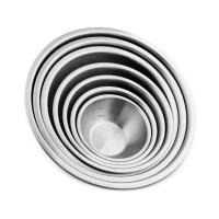 China 6pcs Stainless Steel Mixing Bowls Set 8 Quart Nesting Stacking Space Saving Kitchen for sale