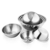 China 6pcs Stainless Steel Mixing Bowls Set 8 Quart Nesting Stacking Space Saving Kitchen for sale