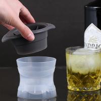 China Kitchen Bar Ice Cube Ball Maker Silicone Large Round Sphere Mold For Whiskey for sale