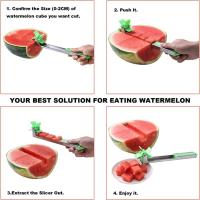 China Stainless Steel Watermelon Slicer Cutter 2CM Cube Corer Kitchen Tool for sale
