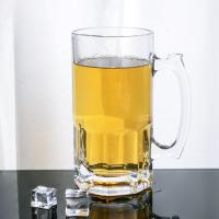 China Personalized Extra Large Beer Stein Glass Mug With Handle 35 Ounce for sale