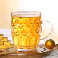 China Large Plastic Custom Drinking Cups Dimple Stein Beer Mugs with Handle 20oz for sale