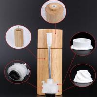 China Rubber Wood Pepper Grinder 5.2x15cm Ceramic Spice Mill for Salt and Pepper for sale