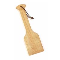 China Natural Wood BBQ Grill Scraper Bristle Free Oak Cleaning Tool 10 Inch for sale
