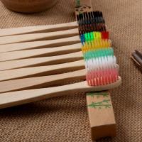 China Natural Charcoal Biodegradable Bamboo Toothbrush Soft Bristles for sale