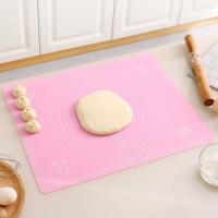 China Non Stick Silicone Baking Mat 19.7x15.5 inch with Measurements Dough Rolling Pastry Mat for sale