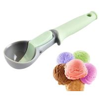 China Plastic Ice Cream Scoop With Easy Trigger Cookie Scoops Melon Ball Scoop for sale