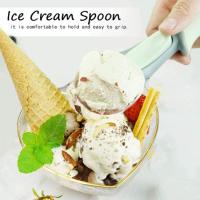 China Plastic Ice Cream Scoop With Easy Trigger Cookie Scoops Melon Ball Scoop for sale