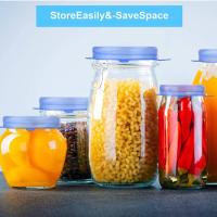 China Kitchen 6pcs Reusable Stretch Round Silicone Stretch Lids Food Storage Cover Set for sale