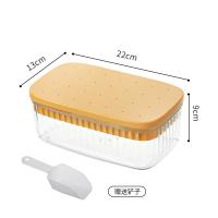 China 28 Holes Ice Cube Maker Molds Freezer With Lid and Bin for Kitchen for sale