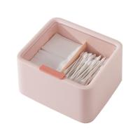 China Plastic Container Dispenser Box  for Bathroom Storage Organizer Cotton Storage for sale