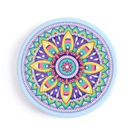 China Ceramic Coaster for Drinks Absorbent Stone Coasters with Cork Base for sale