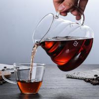China Handmade Borosilicate Glass Coffee Maker 300-700ml with Glass Funnel Filter for sale