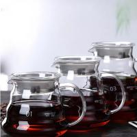 China Handmade Borosilicate Glass Coffee Maker 300-700ml with Glass Funnel Filter for sale