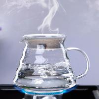 China Handmade Borosilicate Glass Coffee Maker 300-700ml with Glass Funnel Filter for sale