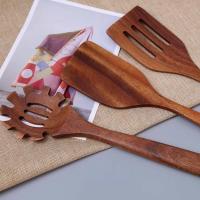 China Non Stick Bamboo Kitchen Utensils Wooden Spoons Bulk For Cooking 5 Piece for sale