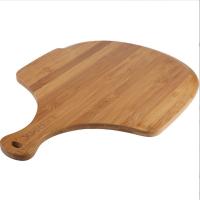China Natural Bamboo Pizza Peel Board with Easy Glide Edges and Handle for Baking for sale