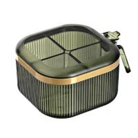 China Clear Integrated Kitchen Plastic Spice Storage Containers 4-In-1 Multifunctional for sale