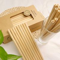 China Reusable Bamboo Drinking Straws Bulk 8mm 20cm Eco Friendly Natural for sale