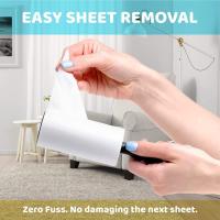 China White Plastic Lint Roller 300 Sheets Pet Hair Remover for Clothes Furniture Carpet for sale