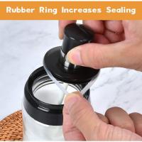 China kitchen Sugar Salt Spice Storage Containers Jars With Spoon for sale