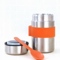 China 400ml Stainless Steel Vacuum Insulated Lunch Box Flask with Spoon 304 Food Grade for sale