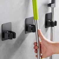 China Stainless Steel Mop Broom Holder Wall Mounted Organizer 10 KG Capacity 67x80mm for sale