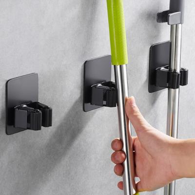 China Stainless Steel Mop Broom Holder Wall Mounted Organizer 10 KG Capacity 67x80mm for sale