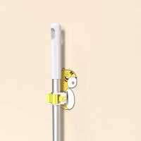 China Heavy Duty Mop and Broom Holder Wall Mount 33lb Capacity PVC Non-Slip for sale