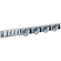 China Stainless Steel Wall Mounted Broom Mop Holder 17.32 Inch Organizer for Pantry for sale