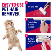 China Nylon Plastic Pet Fur Lint Remover Reusable Roller for Couch Carpet 1 Pack for sale