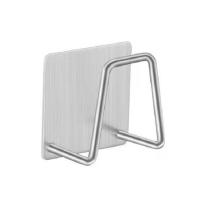 China SUS304 Stainless Steel Adhesive Sponge Holder Hooks 8 lbs Capacity Kitchen Sink for sale