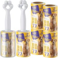 China Plastic Cat Paw Lint Remover Roller 800 Sheets Sticky Roller for Pet Hair Clothes Furniture for sale