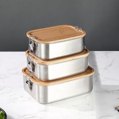 China 304 Stainless Steel Insulated Lunch Box 800ml 1400ml Multi Compartment Food Container for School for sale