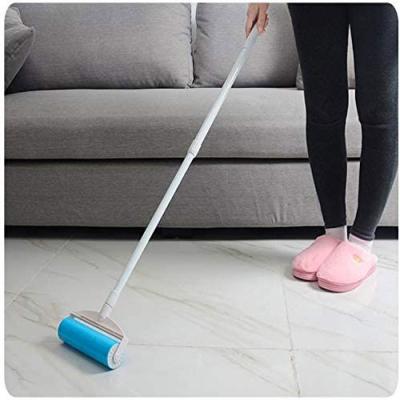 China Plastic Adjustable Long Handle Lint Remover Roller 8 Inch 3 Foot Extendable for Pet Hair for sale