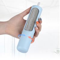 China Reusable Plastic Lint Brush Pet Hair Remover Self Cleaning 7.2 Inch for Clothes Carpet for sale