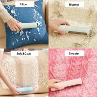 China Reusable Plastic Lint Brush Pet Hair Remover Self Cleaning 7.2 Inch for Clothes Carpet for sale