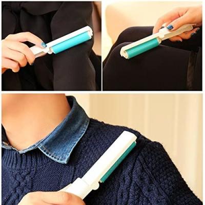 China 18.7cm Mini Plastic Pet Hair Remover Roller Brush Reusable Lint Remover for Clothes Carpet for sale