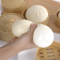 China Steamed Stuffed Bun Squeezing Dumpling Stress Ball Fidget Toy for sale