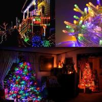 China 20m Solar Powered LED Christmas String Lights 200 Lights Waterproof for Party Wedding Decoration for sale