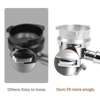 China 54mm Aluminum Hands Free Coffee Dosing Funnel for Breville Portafilter Home Cafe for sale