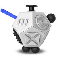 China 12 Sided Fidget Cube Stress Relief Toy ABS 7.0x6.2x7.5 cm for Children Adults for sale