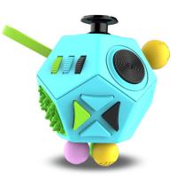 China 12 Sided Fidget Cube Stress Relief Toy ABS 7.0x6.2x7.5 cm for Children Adults for sale