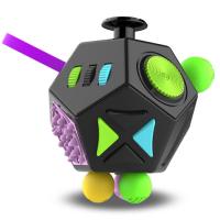 China 12 Sided Fidget Cube Stress Relief Toy ABS 7.0x6.2x7.5 cm for Children Adults for sale