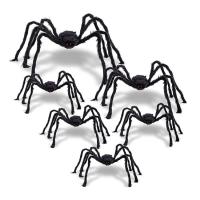 China 12 Pack Realistic Hairy Halloween Spider Decorations 36g Each Bendable Legs for Indoor Outdoor Spooky Carnival for sale