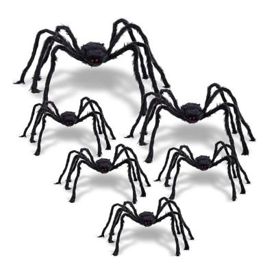 China 12 Pack Realistic Hairy Halloween Spider Decorations 36g Each Bendable Legs for Indoor Outdoor Spooky Carnival for sale